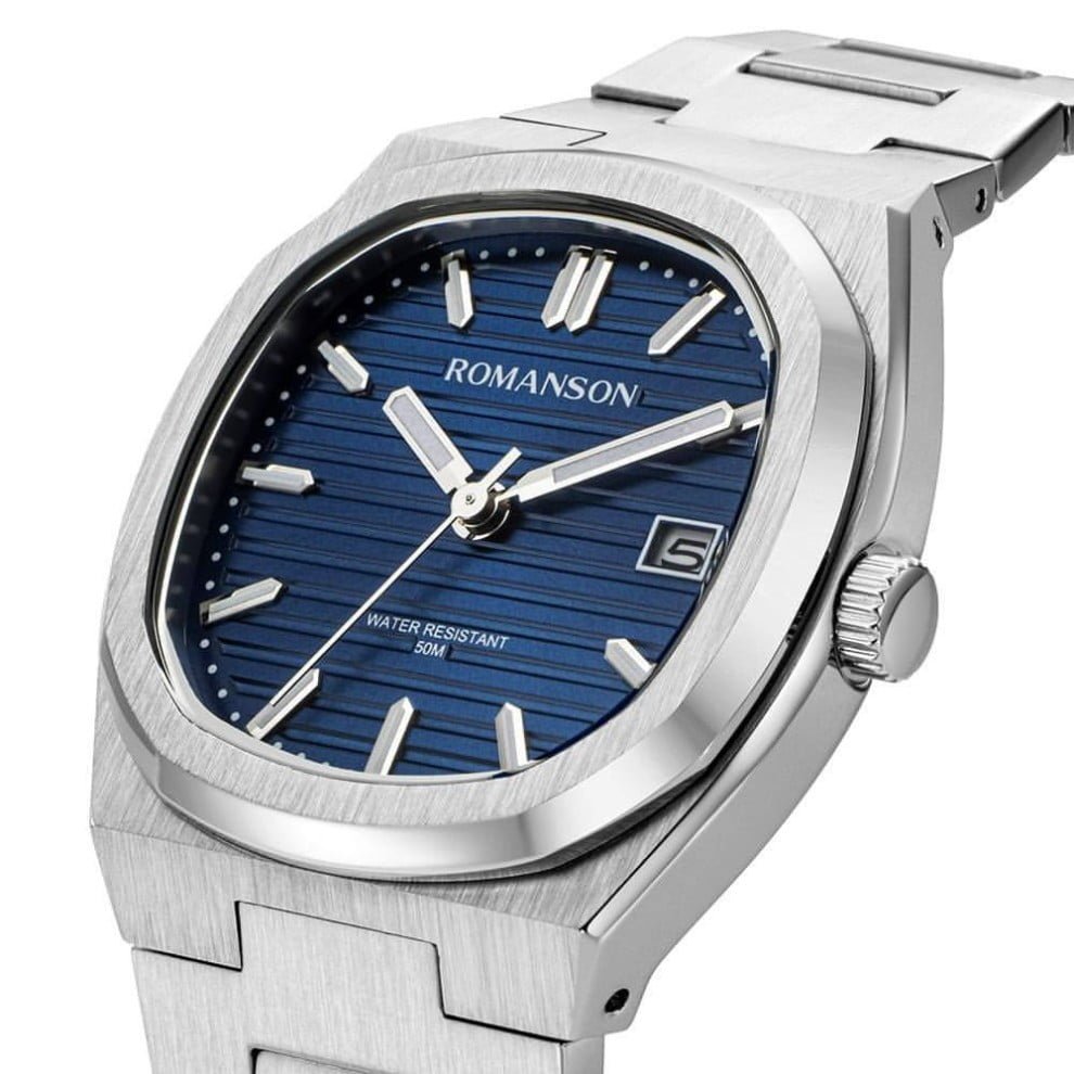 Romanson Analog Stainless Steel Strap Watch for Men - Romanson