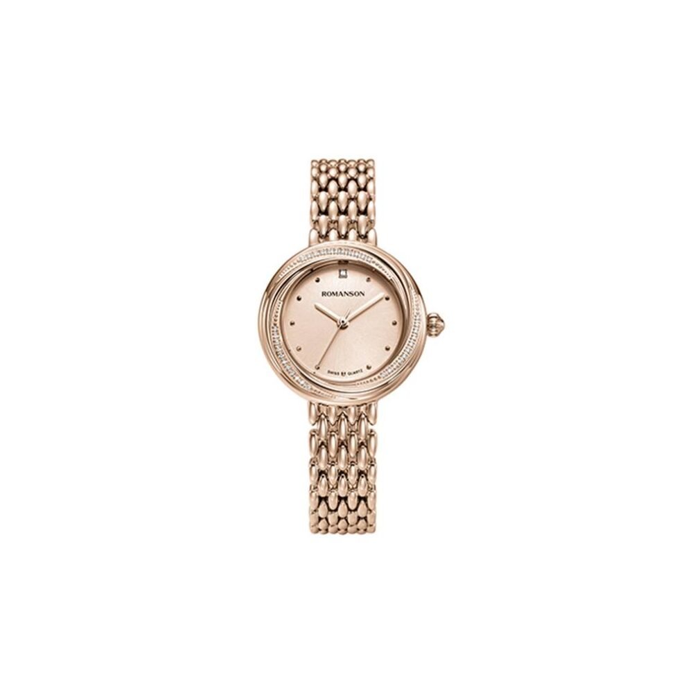 Romanson RM5BS503QLRRG Women’s Watch –30mm Rose Gold